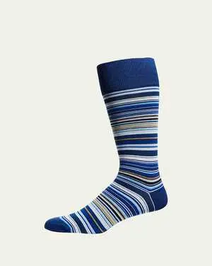 Paul Smith Striped Socks - Navy