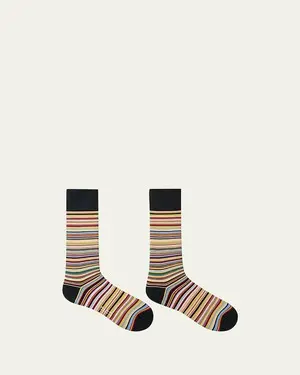 Paul Smith Striped Socks - Pink Multi