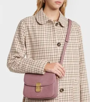 A.p.c. Grace Small Croc-effect Leather Shoulder Bag