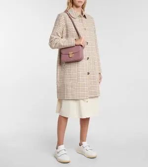 A.p.c. Grace Small Croc-effect Leather Shoulder Bag