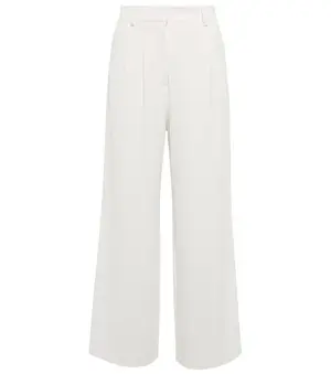 Etro Pleated High-rise Cropped Trousers