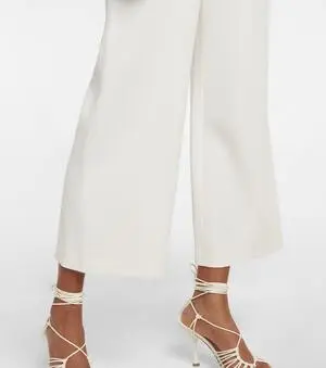 Etro Pleated High-rise Cropped Trousers