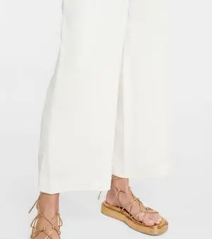 Etro Pleated High-rise Cropped Trousers