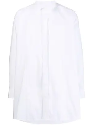 Raf Simons Logo-patch Button-up Shirt - White