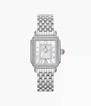 Michele Deco Madison Mid Diamond Watch - Silver