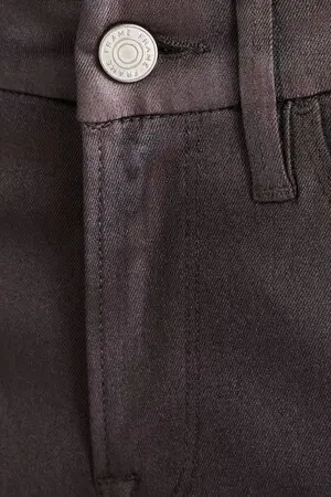 FRAME Le Crop Mini Boot High-rise Jeans - Chocolate