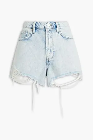 FRAME Le Bridgette Denim Shorts - Light Denim