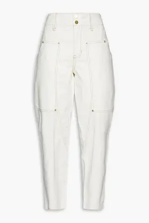 FRAME Cropped Tapered Pants