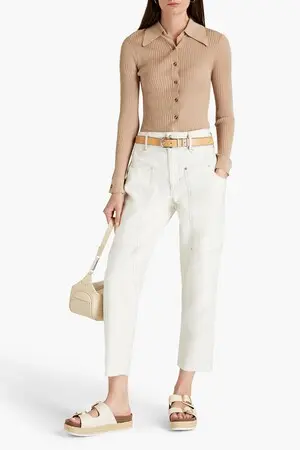 FRAME Cropped Tapered Pants