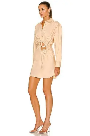 Christopher Esber Resin Linked Shirt Mini Dress