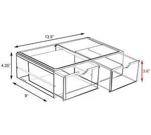 SORBUS Cosmetics Stackable Xl Storage Case