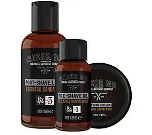 RAZOR MD Essential Sandalwood Travel 3-piece Se T - One-color
