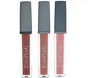 EVE PEARL Lip Gloss Trio Sheer Nudes & P Earl Icious - One-color