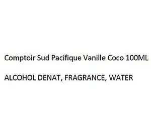 Comptoir Sud Pacifique Vanille Coco Eau Detoilette 3.3 Oz