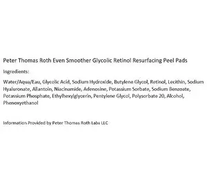 PETER THOMAS ROTH Even Smoother Retinol Resurfa Ing Peel Pads