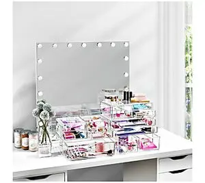 SORBUS Makeup Storage Case Display