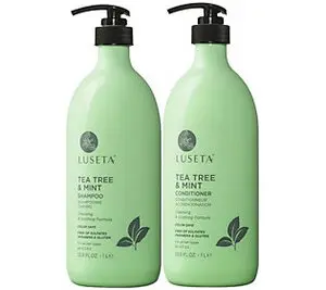 LUSETA BEAUTY 33.8-oz Tea Tree & Mint Shampoo And Cond Itioner Bundle - One-color