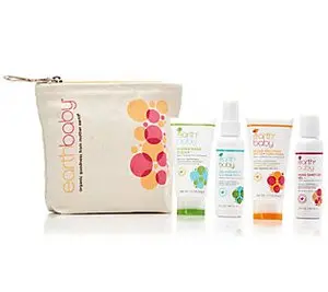 EARTH BABY On-the-go Kit 4-piece Set And Travel Pouch - One-color