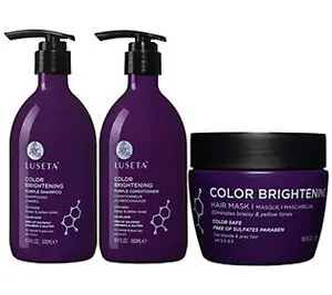 LUSETA BEAUTY Color-brightening Shampoo & Conditioner Hair Mask - One-color