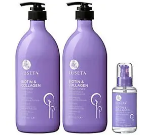 LUSETA BEAUTY Biotin & Collagen 3-piece Collection - One-color