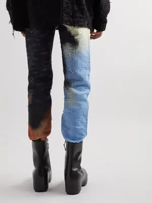 Givenchy Slim-fit Tapered Tie-dyed Jeans