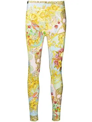 Philipp Plein Baroque-print High-waisted Leggings