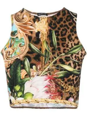 Philipp Plein Floral Camis Tanks For Women