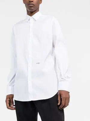 Dsquared2 Logo Detail Cotton Shirt - White