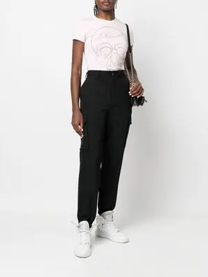 Philipp Plein Crystal Skull T-shirt - Pink