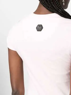Philipp Plein Crystal Skull T-shirt - Pink