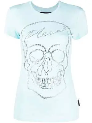 Philipp Plein Crystal Skull T-shirt - Blue