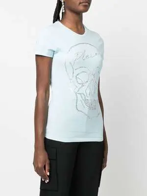 Philipp Plein Crystal Skull T-shirt - Blue