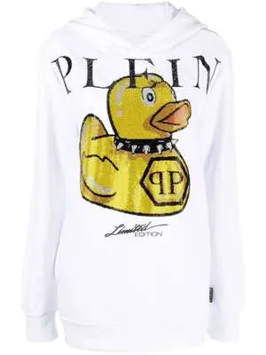Philipp Plein Graphic-print Hoodie - White