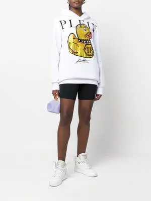 Philipp Plein Graphic-print Hoodie - White