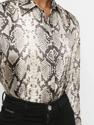 Philipp Plein Snakeskin-print Shirt