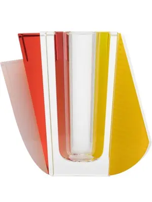 REFLECTIONS COPENHAGEN Raleigh Geometric Vase - Yellow