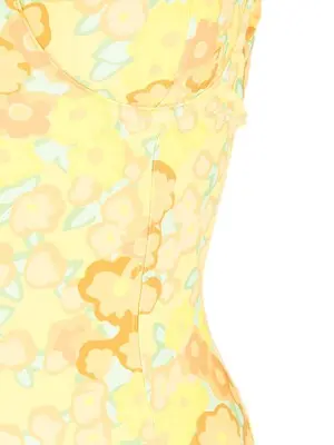 Tory Burch Floral Print One Piece Swimsuit