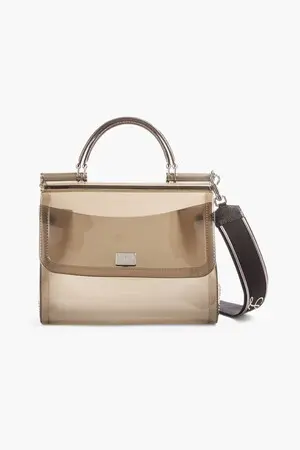 Dolce & Gabbana Dolce & Gabbana Sicily PVC Tote With Gold Hardware Anthracite