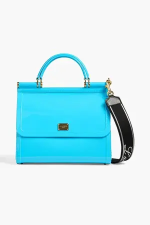 Dolce & Gabbana Dolce & Gabbana Sicily PVC Tote With Gold Hardware Turquoise