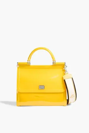 Dolce & Gabbana Dolce & Gabbana Sicily PVC Tote With Gold Hardware Yellow