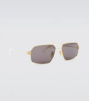 Bottega Veneta Bond Square Aviator Sunglasses