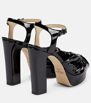 JIMMY CHOO Heloise 120 Platform Sandals - Black