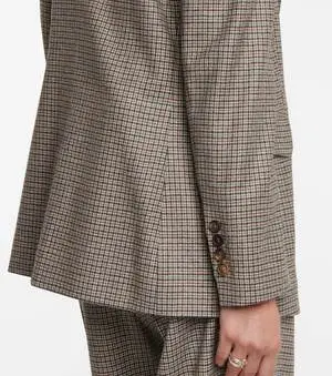 Brunello Cucinelli Houndstooth Wool Blazer