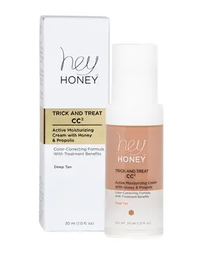 LUCKY HONEY Trick And Treat Cc2 Cream Active Moisturizing Color Correcting Cream With Honey And Propolis Deep Tan