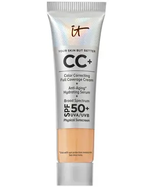 IT COSMETICS Cc+ Cream With Spf 50+ Travel Size Medium Tan