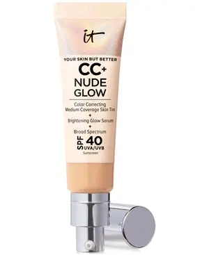 IT COSMETICS Cc+ Nude Glow Lightweight Foundation + Glow Serum Spf 40 Blue