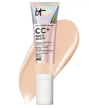IT COSMETICS Cc+ Nude Glow Lightweight Foundation + Glow Serum Spf 40 Deep Cool