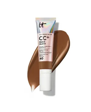 IT COSMETICS Cc+ Nude Glow Lightweight Foundation + Glow Serum Spf 40 Deep Mocha