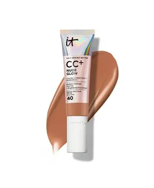 IT COSMETICS Cc+ Nude Glow Lightweight Foundation + Glow Serum Spf 40 Deep