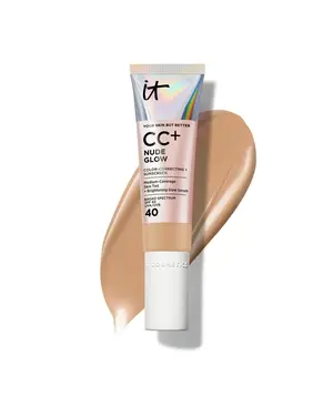 IT COSMETICS Cc+ Nude Glow Lightweight Foundation + Glow Serum Spf 40 Tan Rich